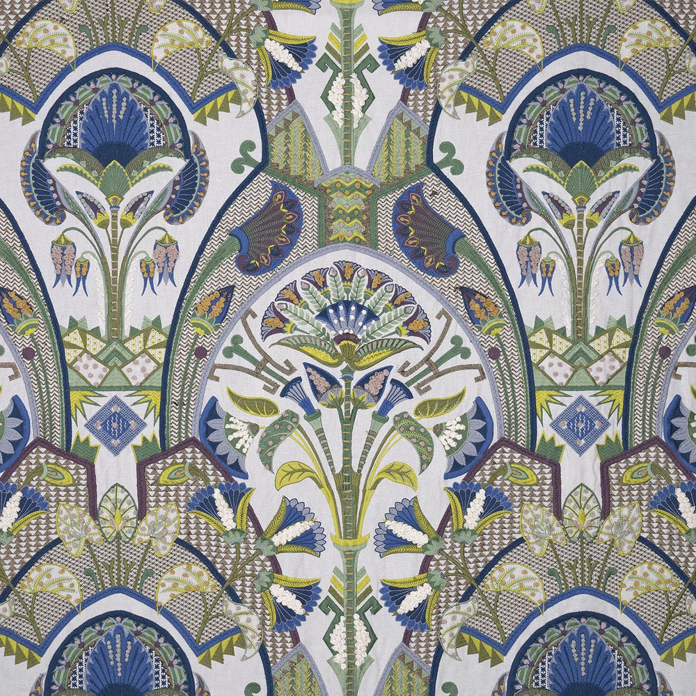 Sample of Fleurs d'Eau Embroidery Fabric by Pierre Frey – Max Buston Design