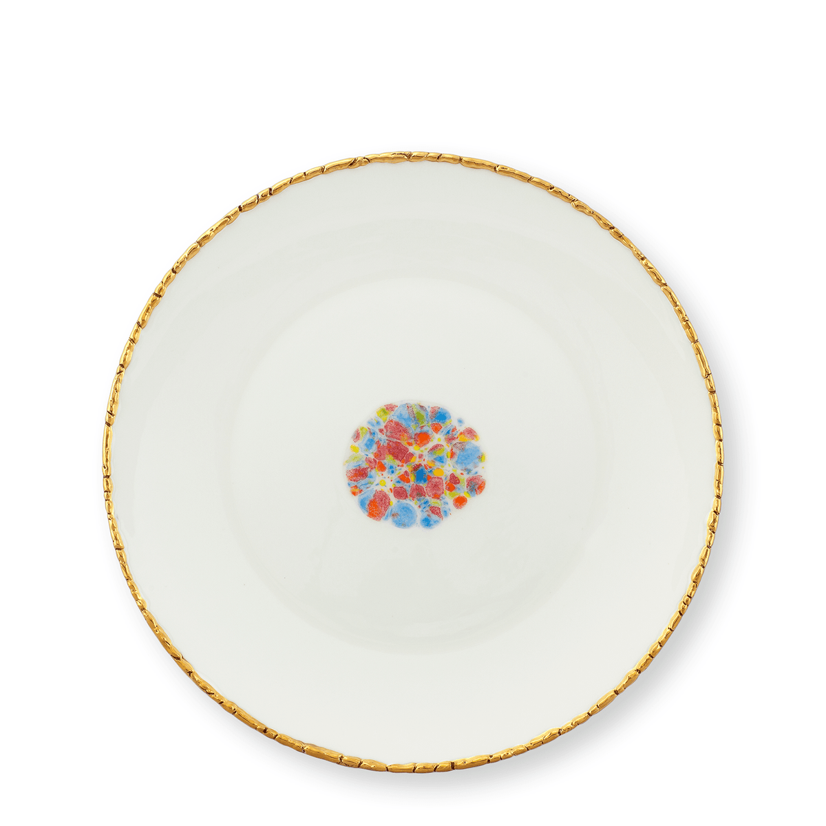 Confetti Craquele Edge Dinner Plate – Max Buston Design